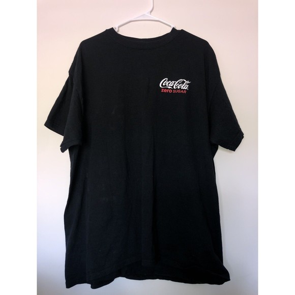 Shirts | Vintage Adult Xl Cocacola Zero Promo Tshirt Coke Black ...